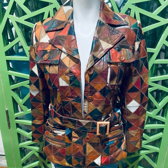 Jackets & Coats | Incredible Vintage Patchwork Leather Jacket | Poshmark